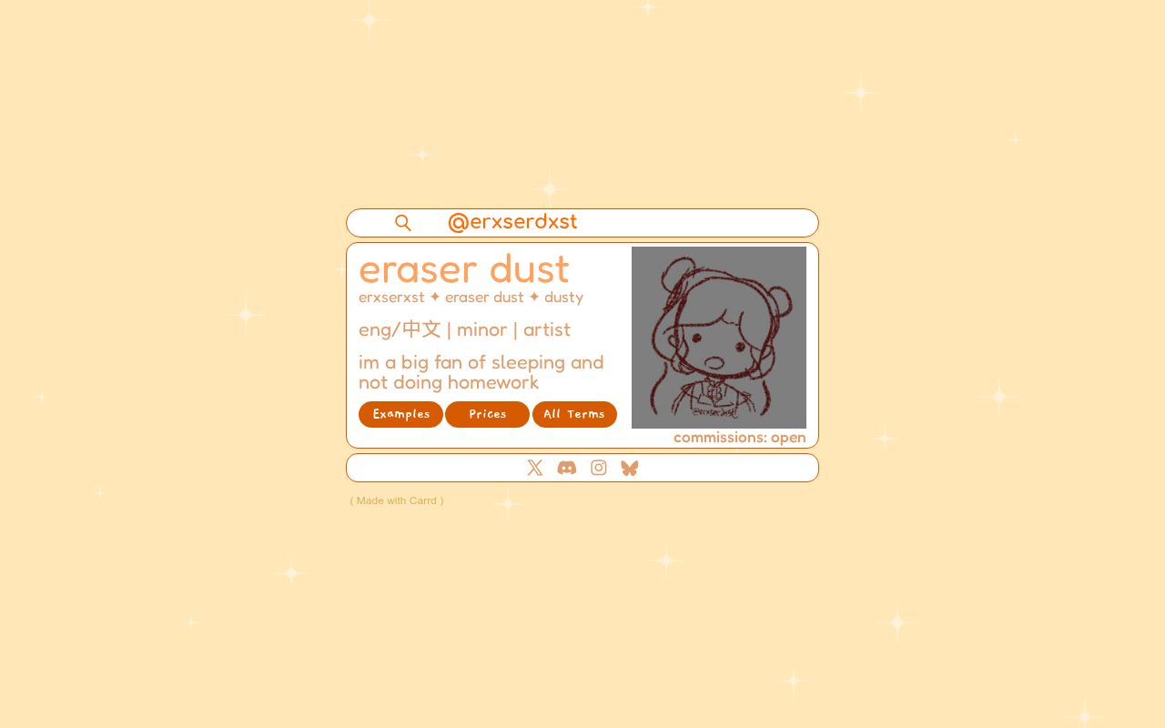 eraser dust dusty